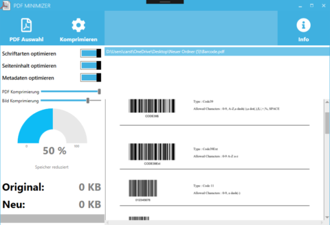 PDF komprimieren - PDF Minimizer » CK Software